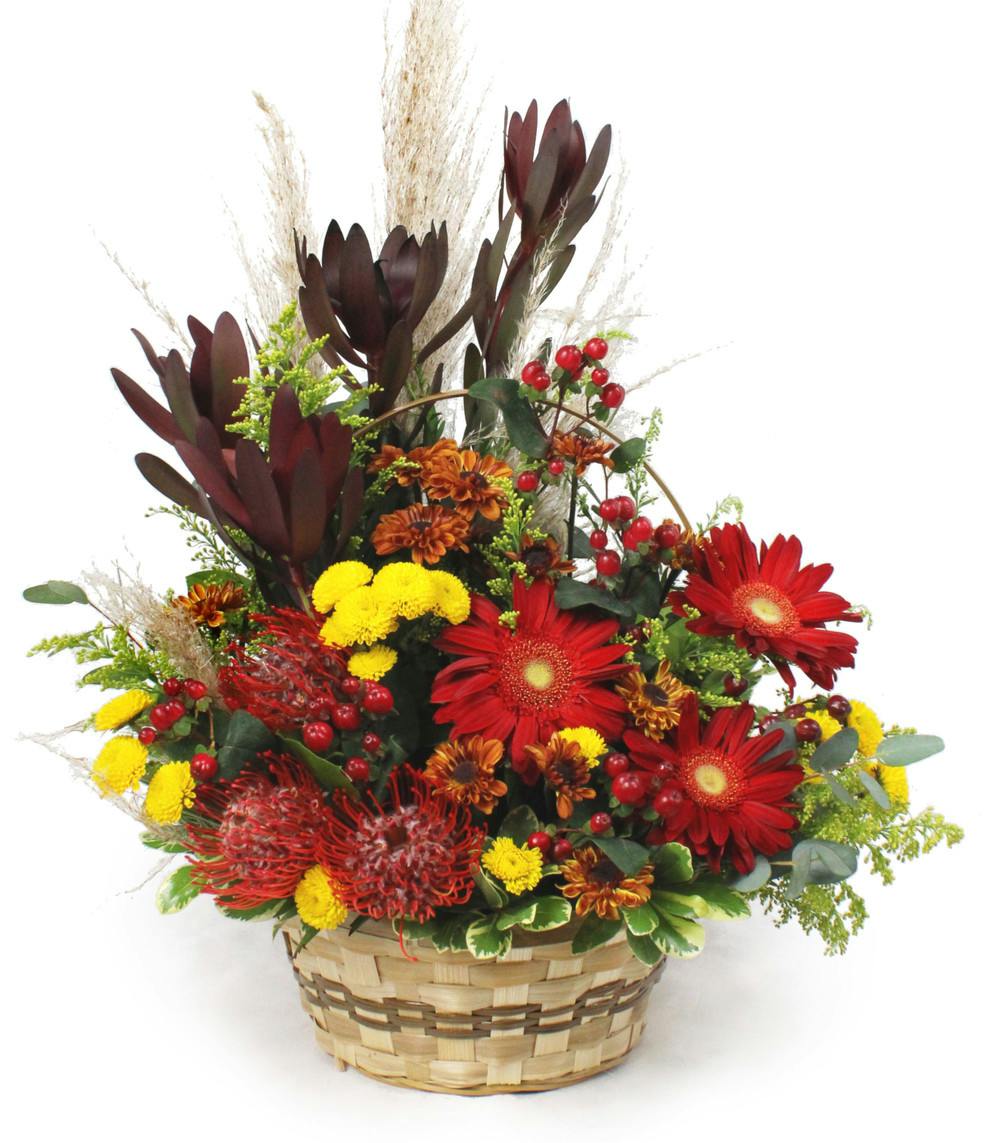 Beaming Botanical Basket | Greenville & Greer (SC) Fall Flower Delivery ...